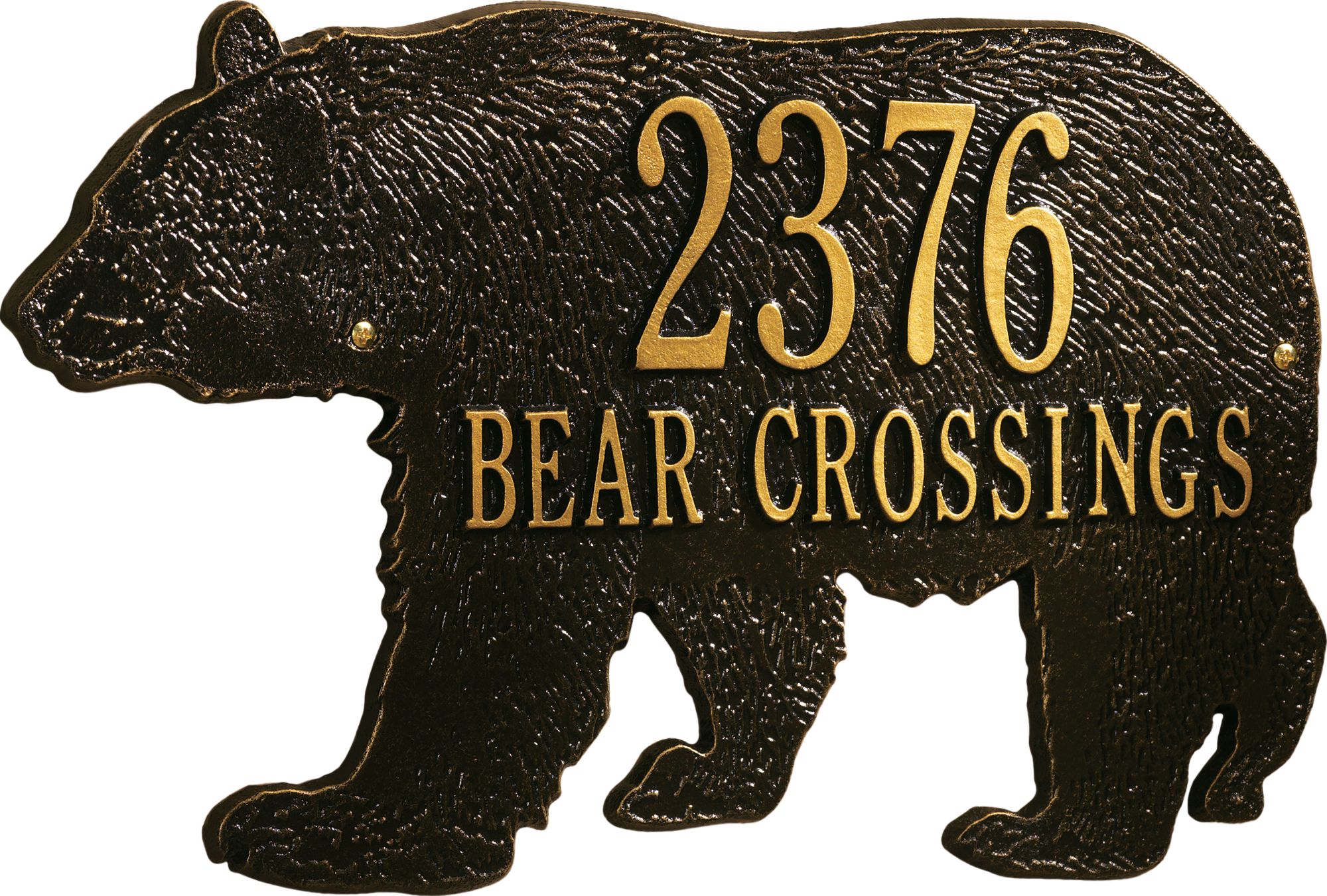 Whitehall Bear Personalized Wildlife Address Lawn Sign | Cabela's
